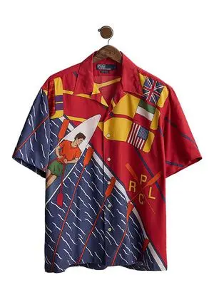 Ralph Lauren C. 1990 Print Camp Shirt Size - Multi