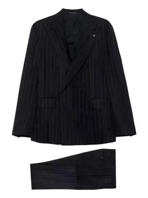 Tagliatore Pinstriped Suit - Blue