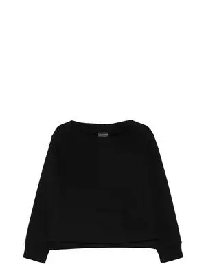Emporio Armani Logo-embossed Sweatshirt - Black