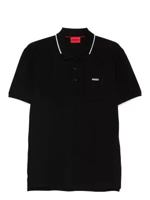 HUGO Logo-embossed Polo Shirt