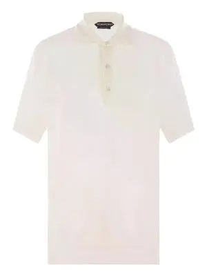 TOM FORD Mesh Polo Shirt - White