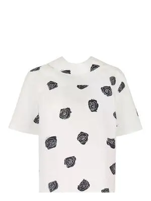 Marni Graphic Cotton Shirt - White