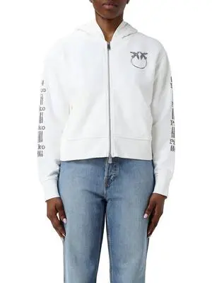 Pinko Zip-up Sweatshirt - White