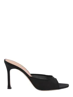 Amina Muaddi Heeled Sandal - Black