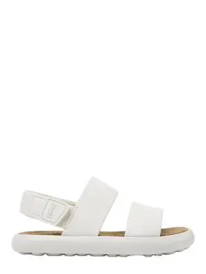 Camper Flat Sandal - White