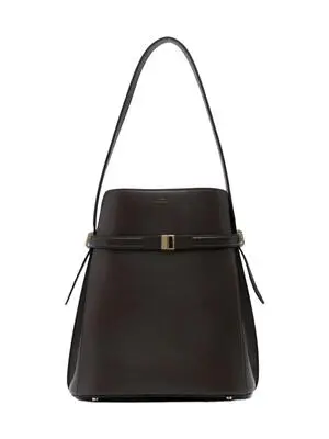 TOTEME Shoulder Bag With Buckled Strap - Brown