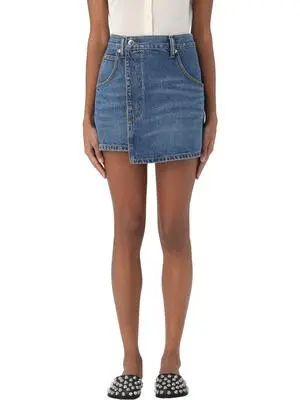Alexander Wang Denim Mini Skirt - Blue