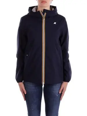 K-WAY Hooded Zip-up Jacket - Blue