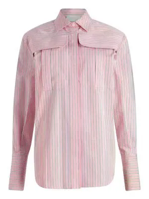 Patou Safari Poplin Shirt - Pink