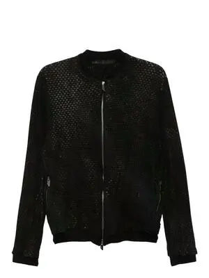 SALVATORE SANTORO Perforated Jacket - Black