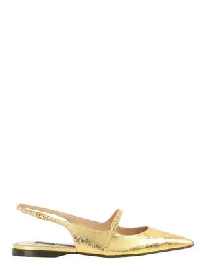 SERGIO ROSSI Godiva Ballerina Shoes - Gold