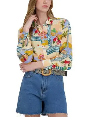 POINT Printed Georgette Shirt - Paradise Print