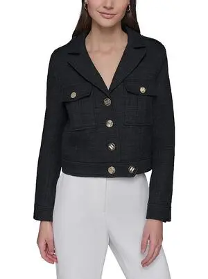 Karl Lagerfeld Paris Karl Lagerfeld Paris Short Tweed Jacket Black