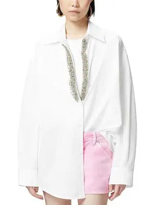 Pinko Embellished Shirt - Bright White