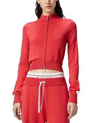 Pinko Wellington Maglia Cropped Jacket - Red/white