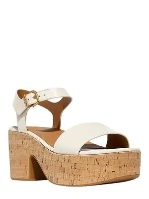 Fitflop Cork Platform Sandals Paris Beige