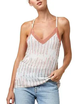 AS By DF Ibiza Beaded Cami - White