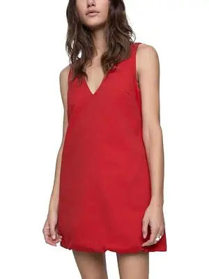 Rebecca Minkoff Leia Bubble Mini Dress Red