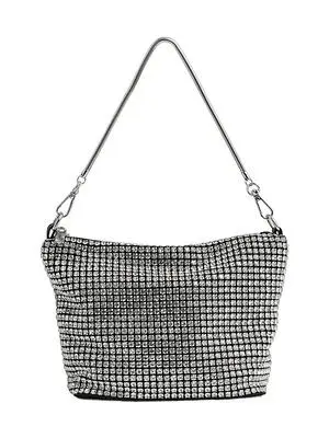 REISS Leah Crystal Pouch - Silver