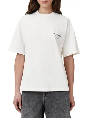 ALLSAINTS Underground Etta Tee - Ashen White