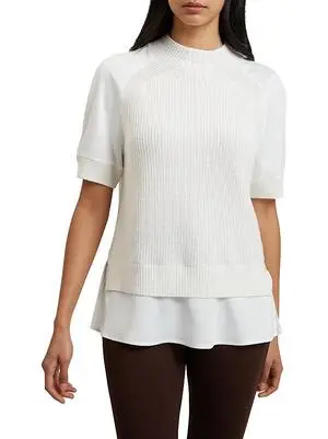 Ted Baker London Layered Top Ivory