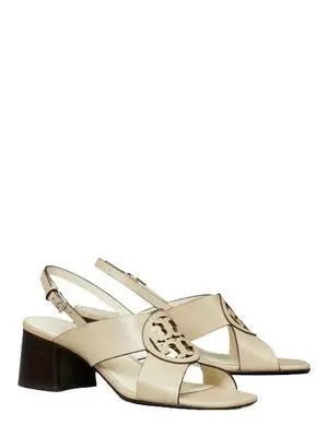 Tory Burch Tory Burch Miller Slingback Sandal Stone Gray