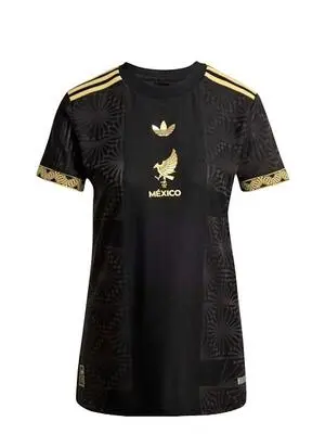 Adidas Mexico 25 Gold Jersey - Black