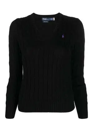 Polo Ralph Lauren Pima Cotton Kimberly Long Sleeve Pullover - Black