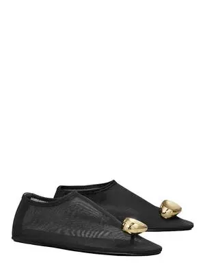 Tory Burch Patos Mesh Flat - Black/gold