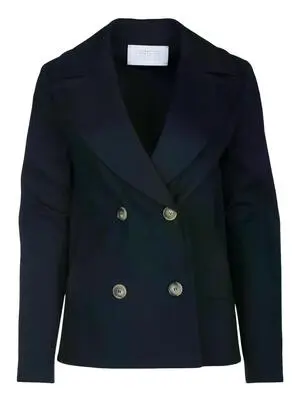 Harris Wharf London Cotton Coat - Blue