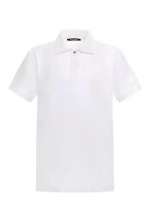 Roberto Cavalli Logo-embroidered Polo Shirt - White