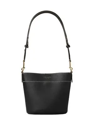 Tory Burch Leather Bucket Bag - Black