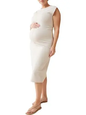Ingrid & Isabel® Sleeveless Maternity A-line Dress - Stone