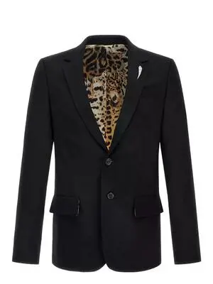 Roberto Cavalli Single-breasted Blazer - Black