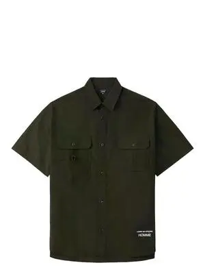 Comme Des Garçons Utility-pocket Short-sleeve Shirt - 3 Khaki