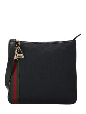 Gucci Gg Canvas Jolicoeur Messenger - Black
