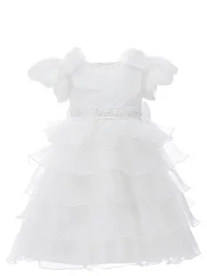 TULLEEN Bonaventura Ruffle Dress - White