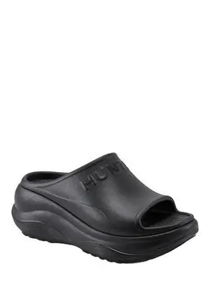 Hunter Haddie Platform Slide Sandal - Black 001