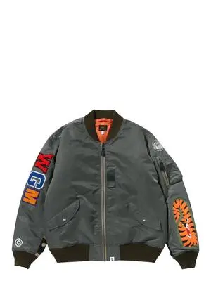 BAPE Shark Ma-1 Bomber Jacket - Green