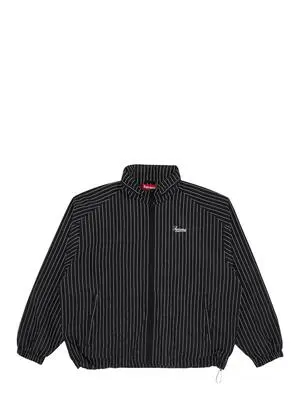 Supreme Supreme Reflective Pinstripe Track Jacket Black