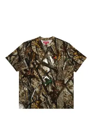 Supreme Small Box Logo Tee In TrueTimber HTC Fall Camo Multicolor