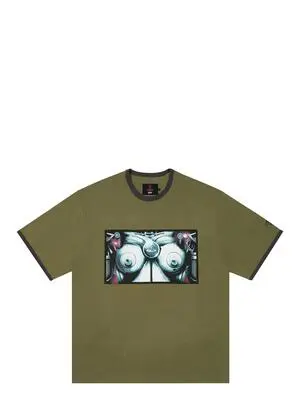 PALACE X Vivienne Westwood Ringer T-shirt 'olive' Green