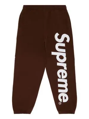 Supreme Satin Appliqué Sweatpant 'brown' Brown