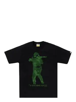 A BATHING APE Bitmap Soldier Tee - Black