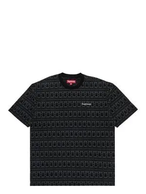 Supreme Jacquard Scarab Short-sleeve Top 'black' Black