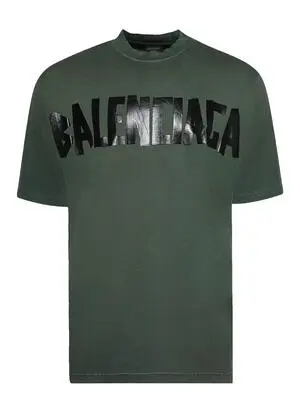Balenciaga Tape Logo T-shirt 'dark - Green