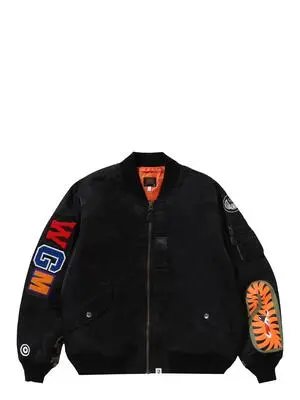 BAPE Shark Ma-1 Bomber Jacket - Black