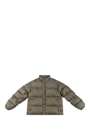 Chrome Hearts Monogram Print Puffer Jacket - Black