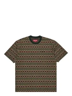 Supreme Jacquard Scarab Short-sleeve Top 'olive - Multicolor