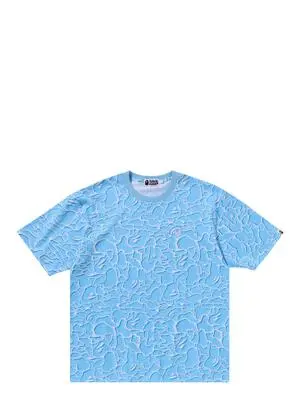 A BATHING APE Abc Sea Surface Camo Relaxed Fit Tee - Blue